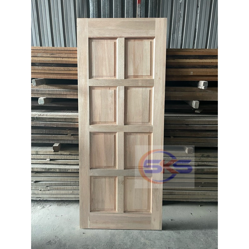 SKS Solid Door 34x83 Redwood Standard Size Pintu Kayu Timber | Shopee ...