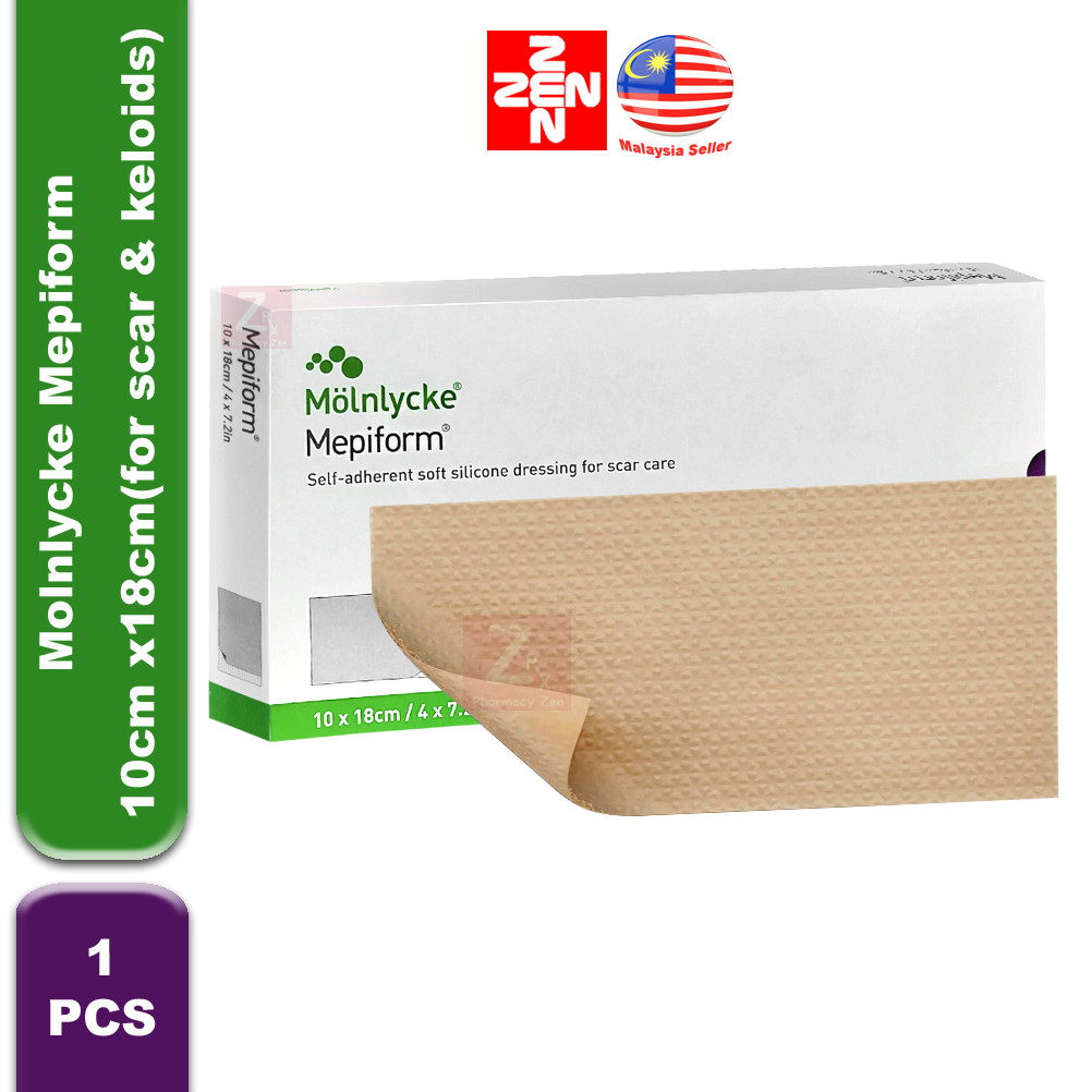 [1 PC] Molnlycke Mepiform 10cm x18cm(for scar & keloids)(1pc)(293800) | Shopee Malaysia