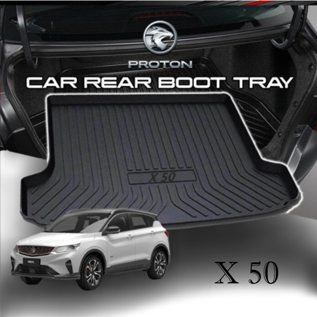 PROTON X50 Custom Fit OEM ABS Rear Car Boot Cargo Trunk Tray | Shopee ...