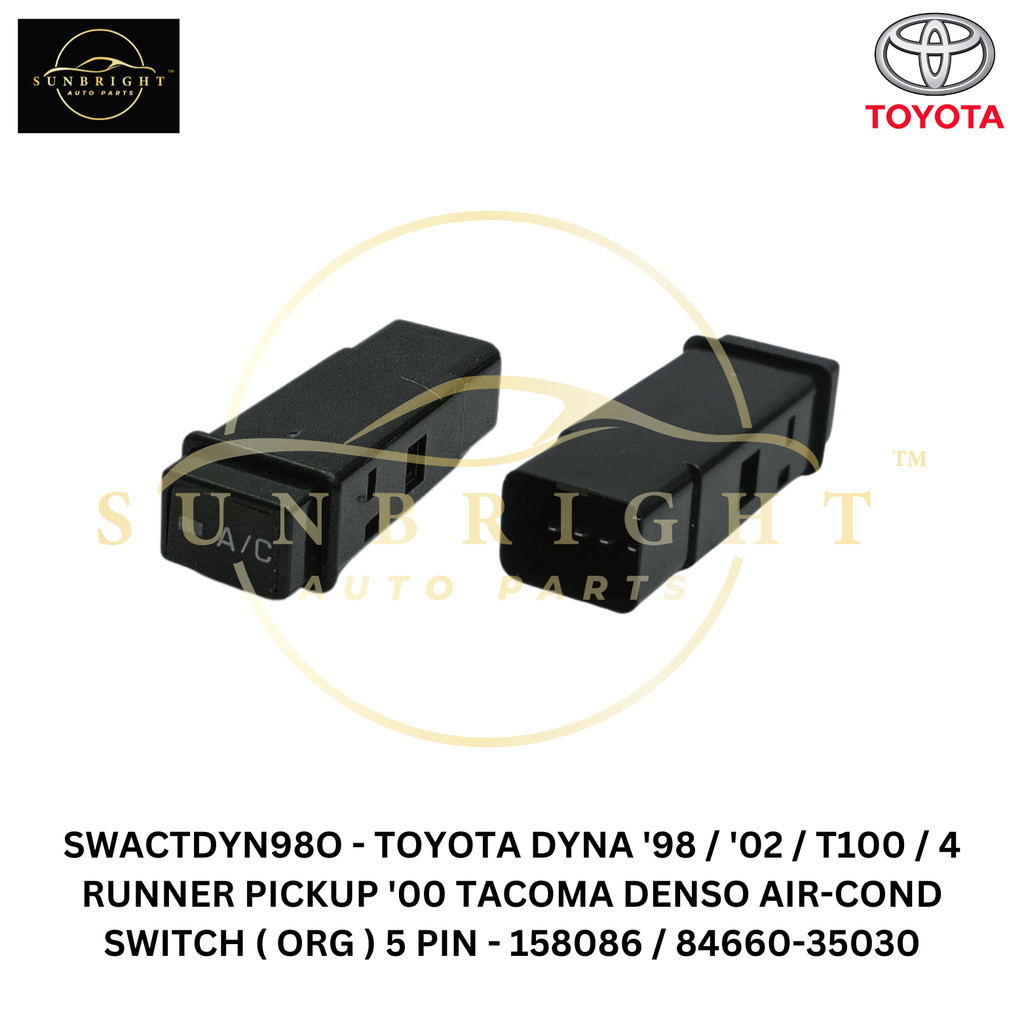 TOYOTA DYNA '98 / '02 / T100 / 4 RUNNER PICKUP '00 TACOMA DENSO AIR ...