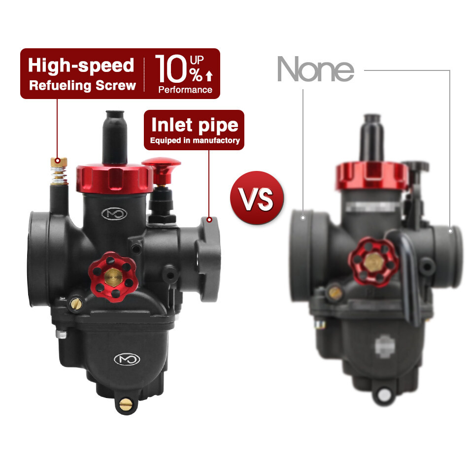 NIBBI Carburetor For 50cc To 350cc 2T 4T Engine PE Flange Motorcycle Carburetors For GY6 YAMAHA ...