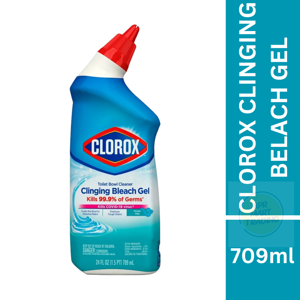CLOROX Toilet Bowl Cleanser Clinging Bleach Gel (709ml) | Shopee Malaysia