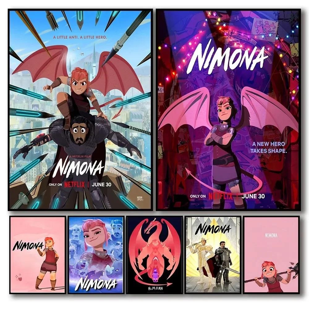 2023 Poster Baru Gaya Nordik dari Filem Animasi Nimona untuk Bilik ...