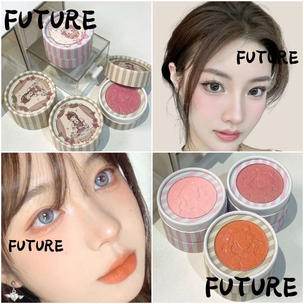 HL-FUTU Highlight Powder Blusher, High Visibility Color Monochrome ...