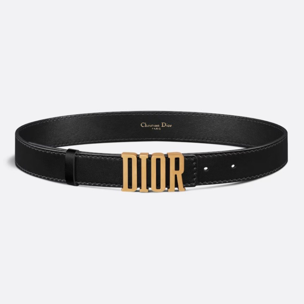 TOP GRADE QUALITY 15/20/30MM Classic Black D-FENCE BELT Smooth Calfskin ...