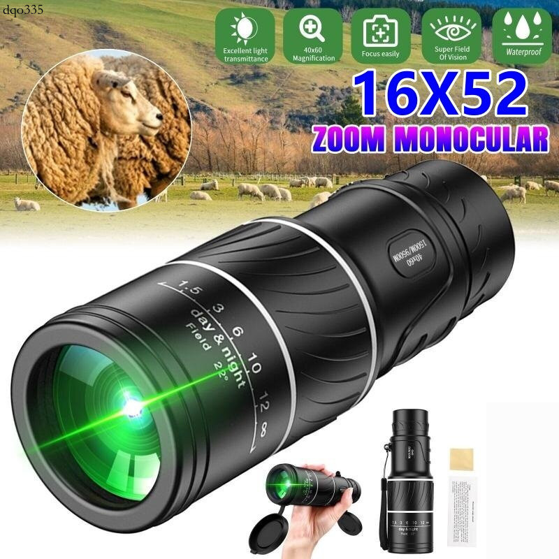 Portable HD Zoom 8000M Monocular Telescope Green Long Distance Vision ...