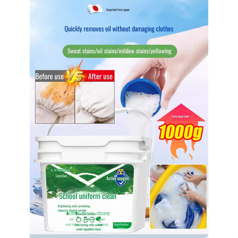 Clothes school uniforms clean white color retention stain removal ...