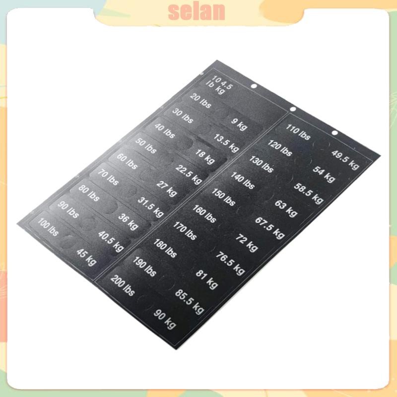 SELAN Weight Stack Labels for Weight Identification Weight Sticker ...