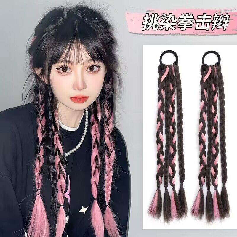 Box Boxing Braids Wig Braids Female Hot Girl Twist Braids Simulation ...