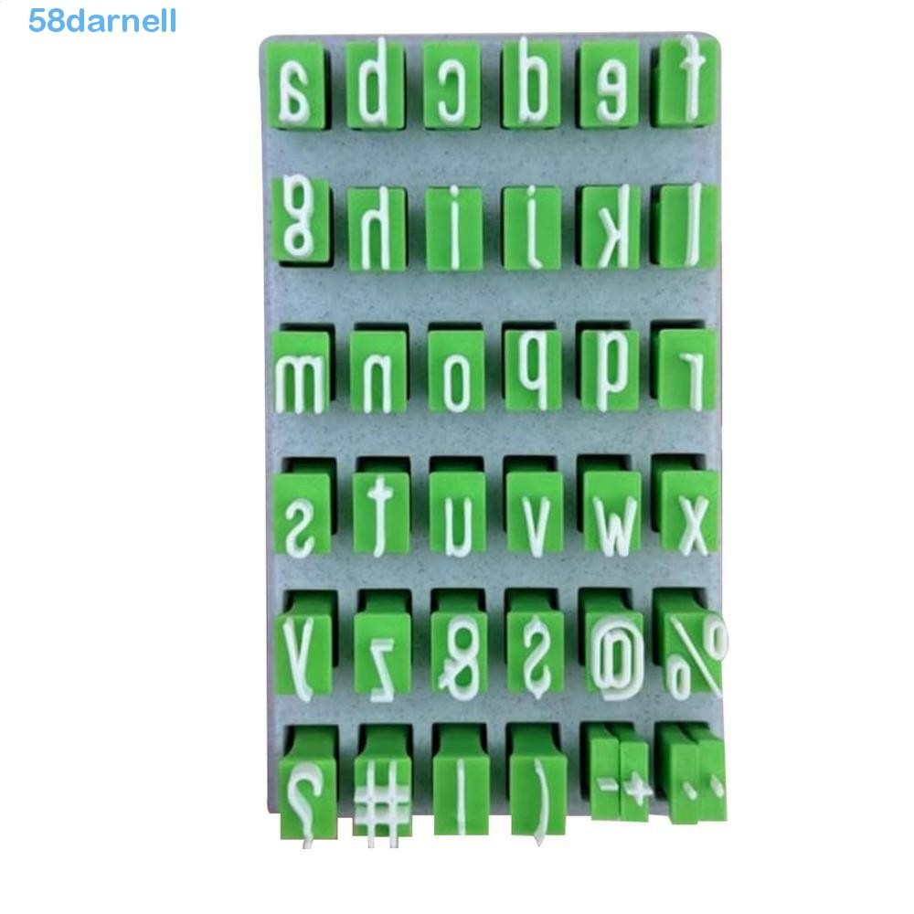 DARNELL Alphabet Clay Seal, Uppercase letter Lowercase letters Ceramic ...