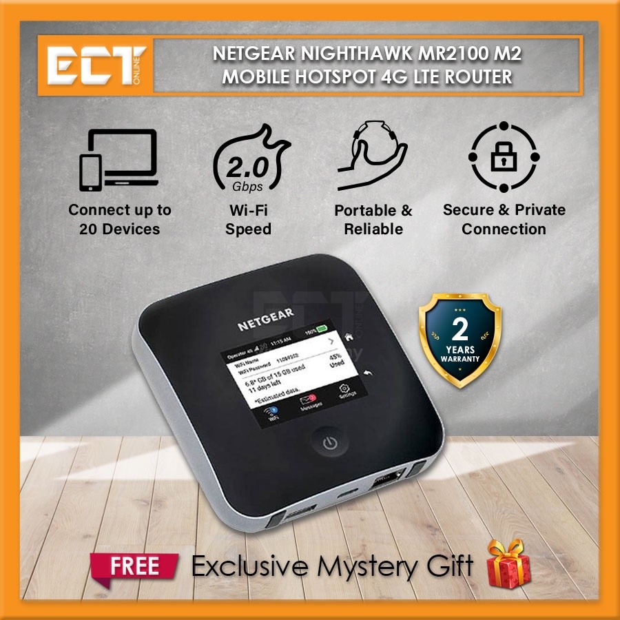 Netgear Nighthawk MR2100 M2 Mobile Hotspot 4G LTE Router | Shopee Malaysia