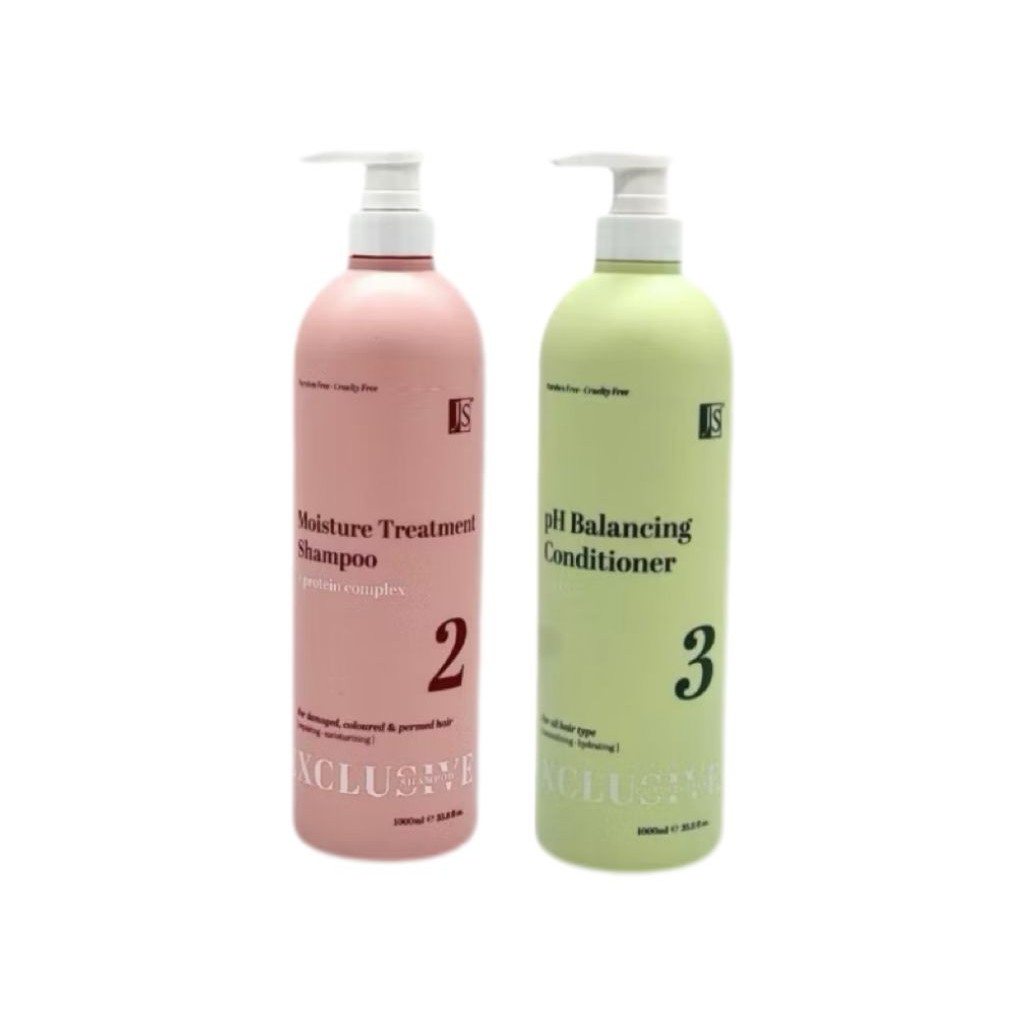 JS Exclusive JS 2 Treatment Shampoo 1000ml + JS 3 pH Balance ...