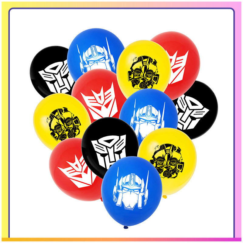 [12 Inch] Transformers Balloon Theme Party Decoration Latex Balloon ...