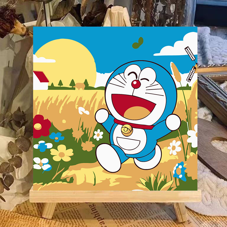 Doraemon DIY Digital Painting, 2025 New Fillable Oil Painting, Coloring ...