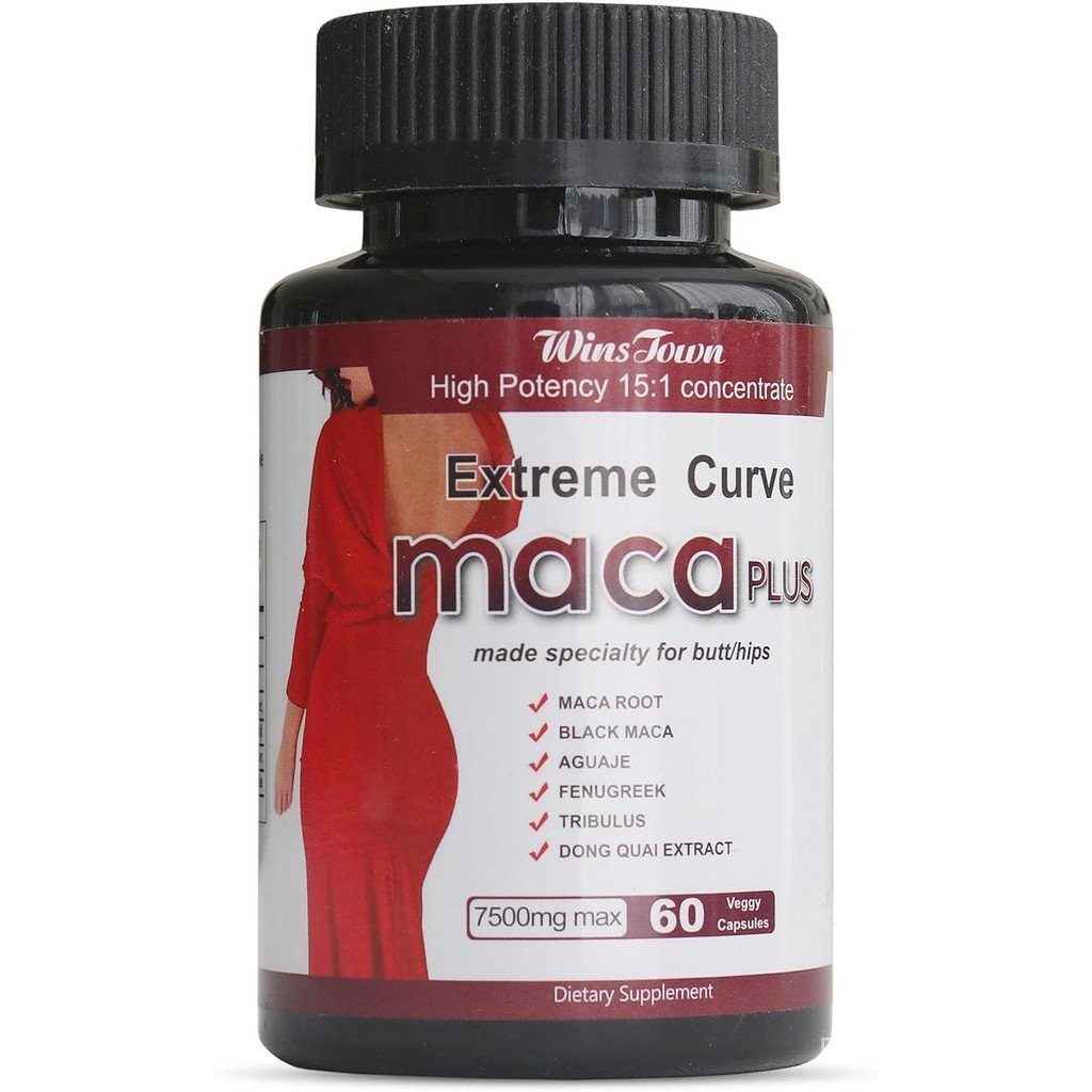 Maca Plus Capsules, 7500mg Big Booty Enhancer with Maca Root, Gluteus ...