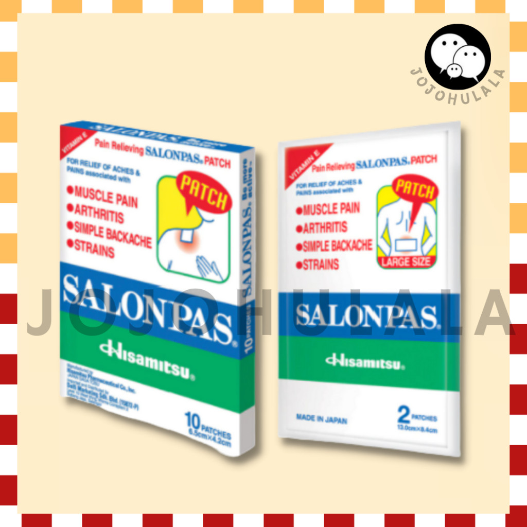 Hisamitsu Salonpas Small 2 Patches Large Muscle Pain Relief Patch ...