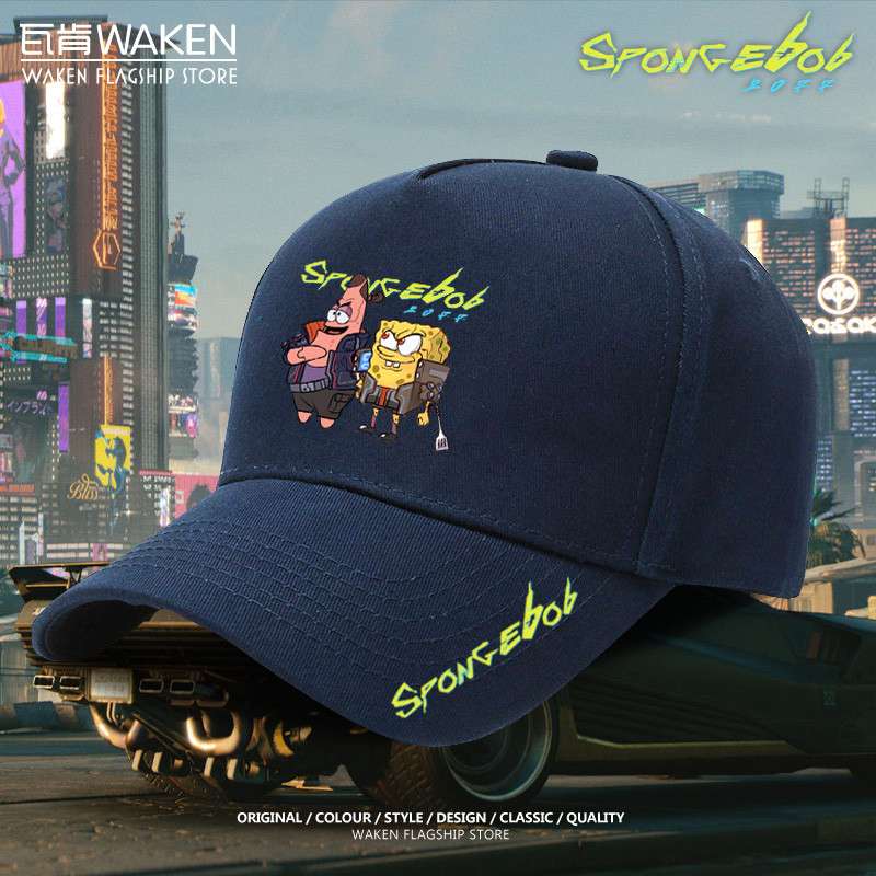 SpongeBob Patrick Star Cyberpunk 2077 Linkage V Male Baseball Cap ...