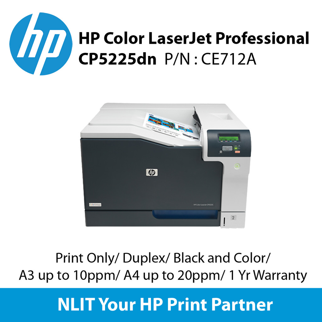 HP Color LaserJet CP5225dn Printer (CE712A) Print Only, A4 Up to 20ppm ...