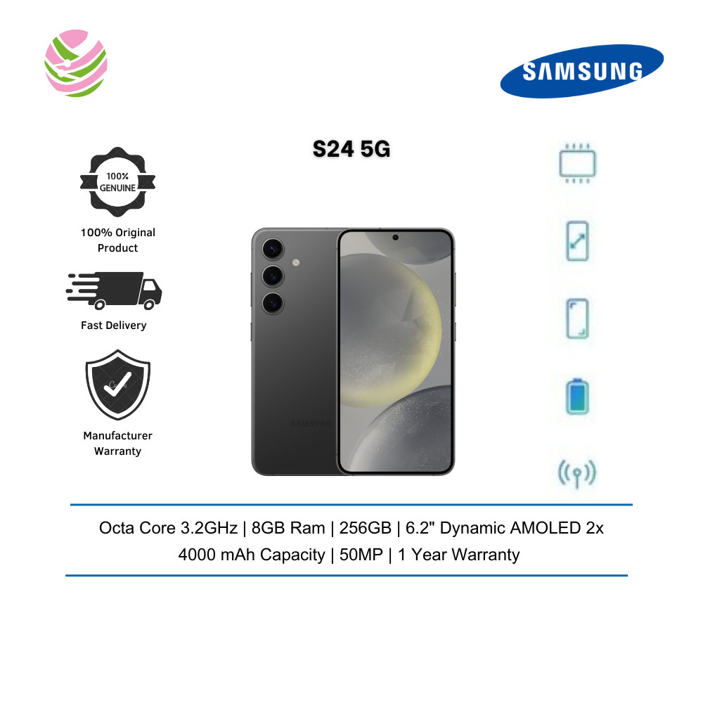 Samsung Galaxy S24 5G l 8GB RAM + 256GB l 6.2" Dynamic AMOLED 2X ...
