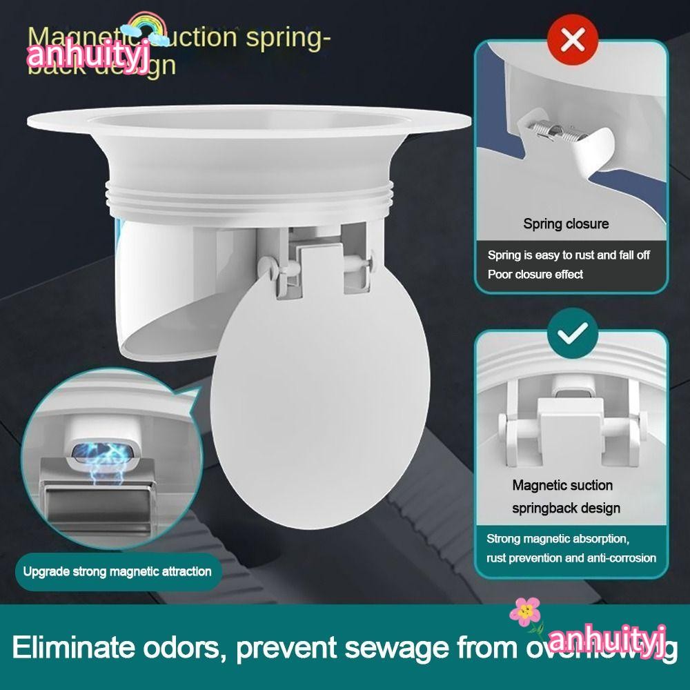 LANJ Squatting Pan Anti-smell Plug, Plastic white Squatting Pit Smell ...