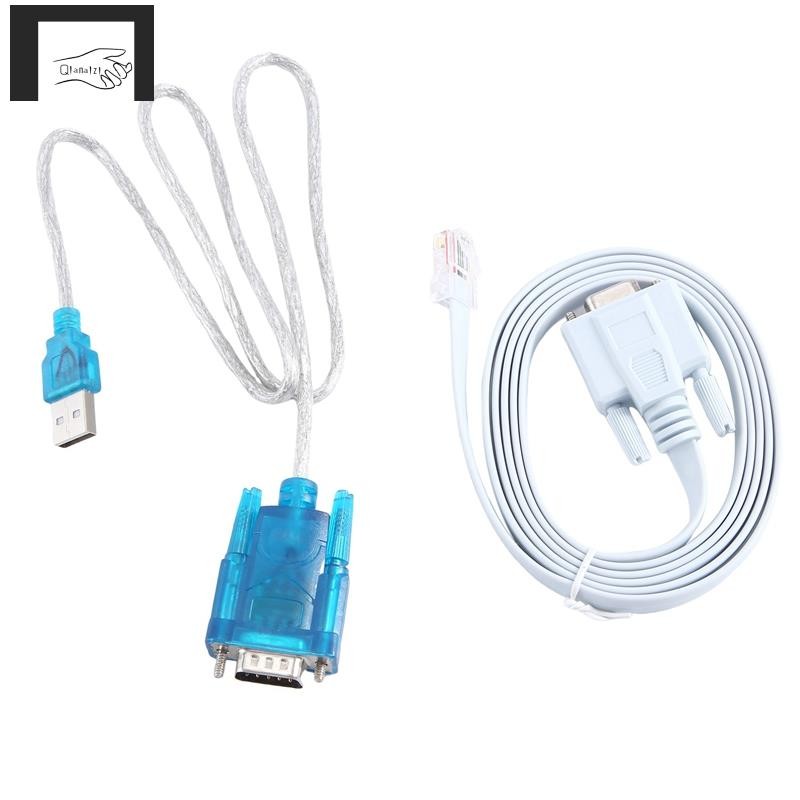 RJ45 Network Cable Serial Cable Rj45 to DB9 and RS232 to USB (2 in 1 ...