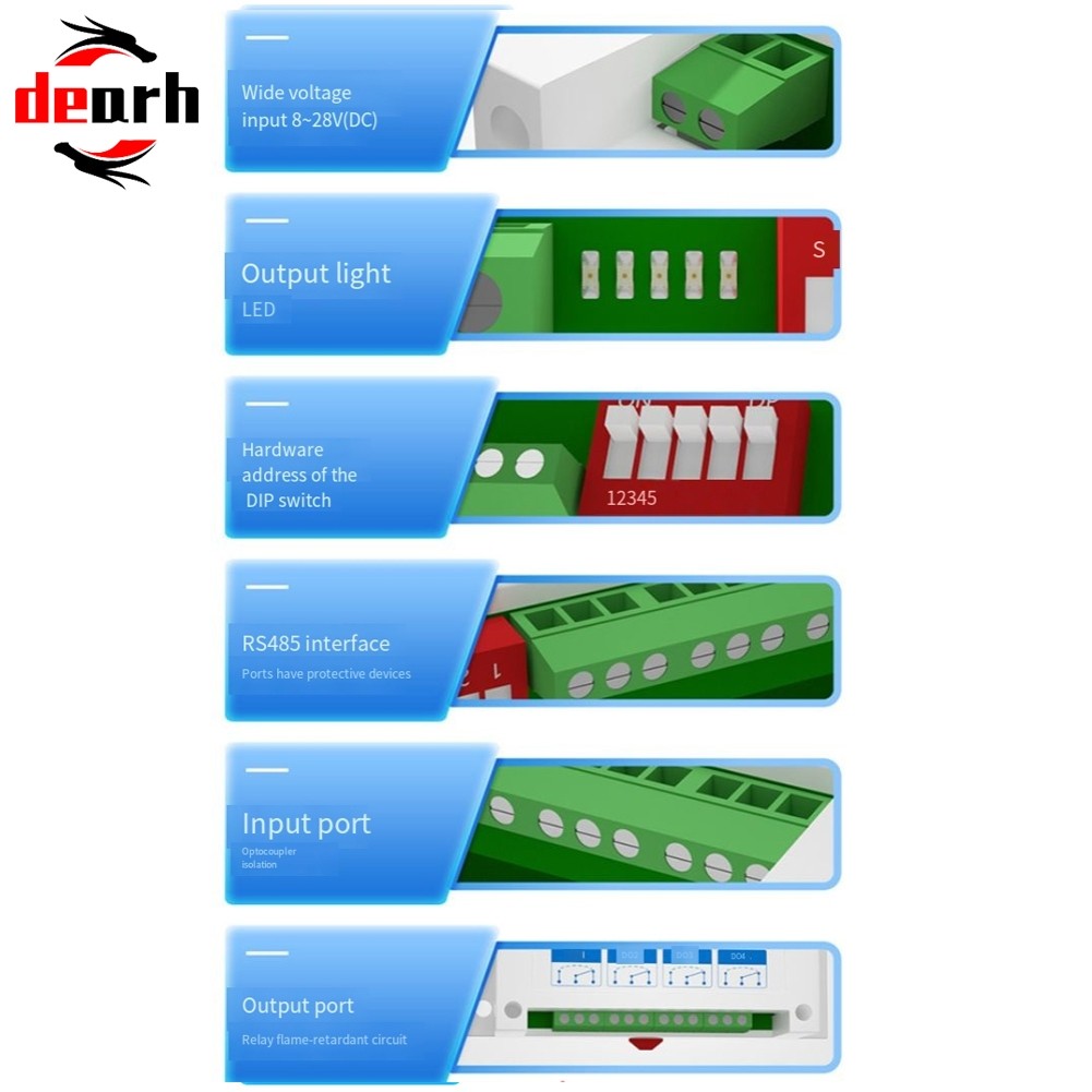 RS485 Control Acquisition Module Remote Serial Port I/O ...
