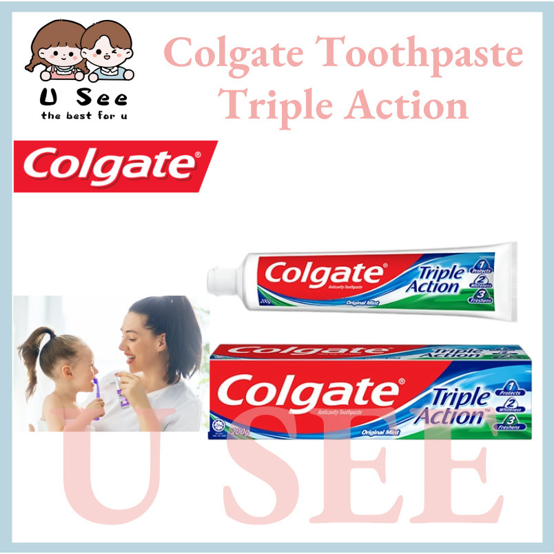 READY STOCK!!!Colgate Toothpaste Triple Action Original Mint 123 ...