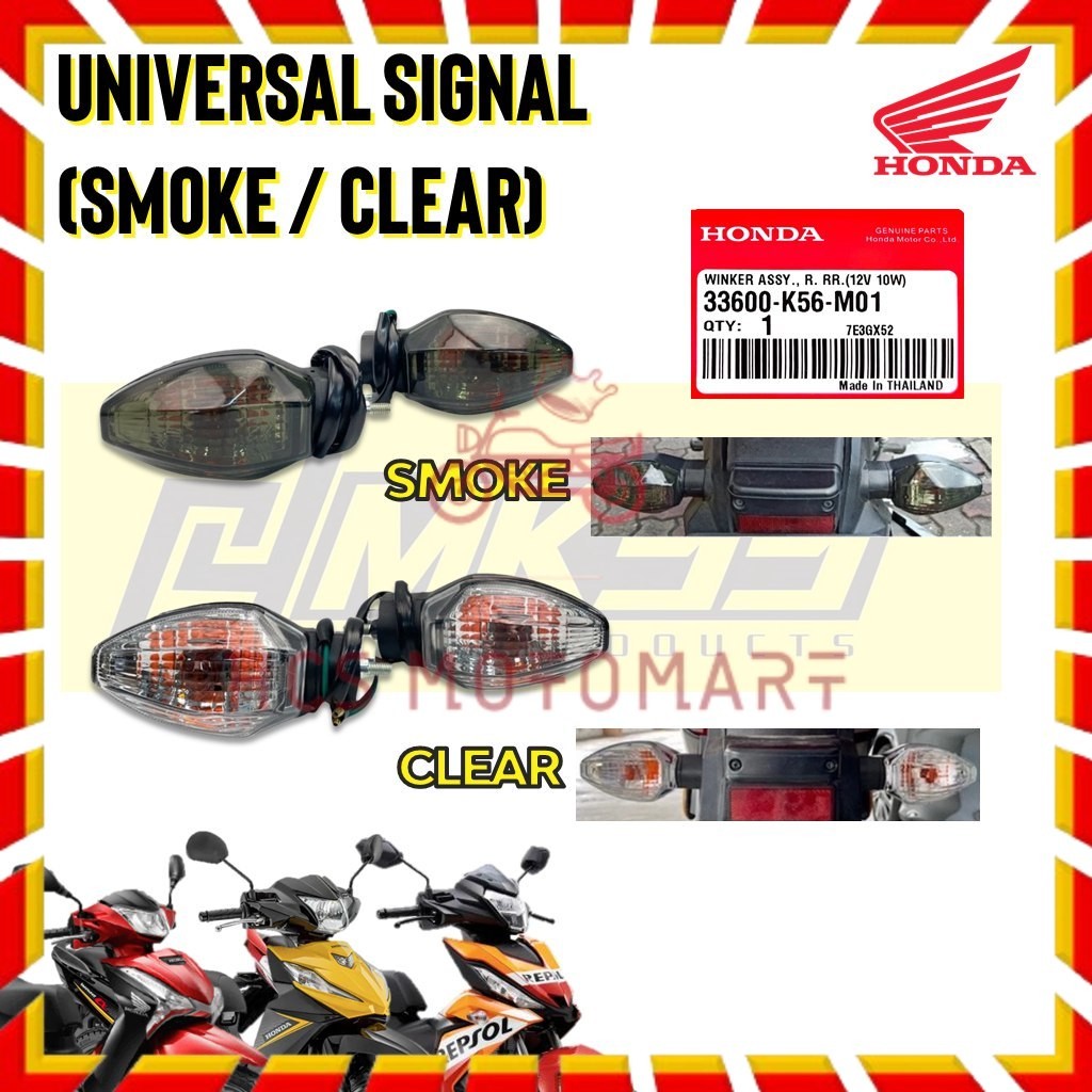 SIGNAL LIGHT HONDA RS150 EX5 DREAM FI WAVE ALPHA CX 110 DASH125 WAVE125i BEAT / SIGNAL DEPAN ...