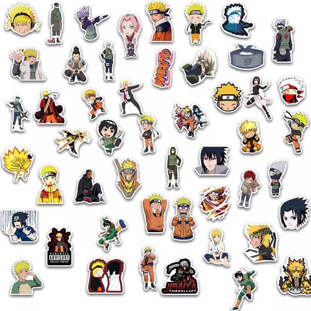 100pcs Naruto Anime Cartoon Stickers Phone Guitar Laptop Notebook ...