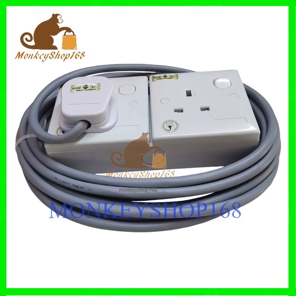 Portable Extension Socket Extension Plug Wire 40/076 Copper Cable ...