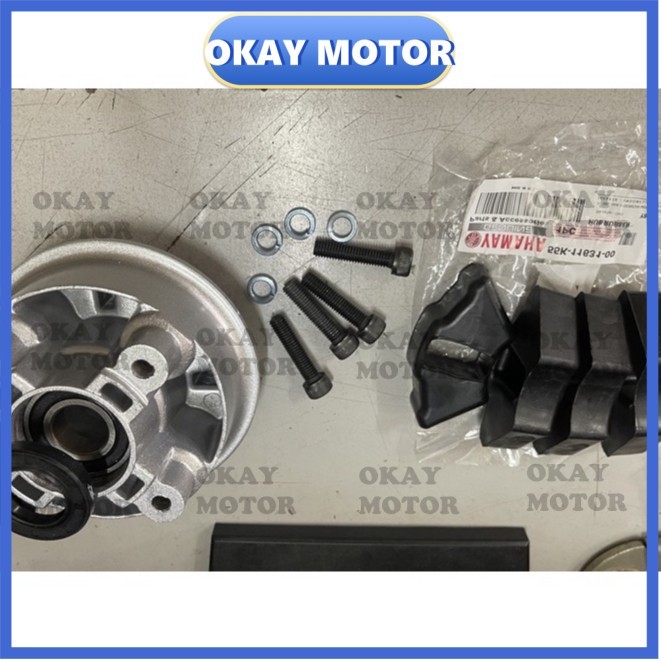 CLUTCH HUB + OIL SEAL BEARING FULL SET spocket hub LC 5S spoket pnp ...