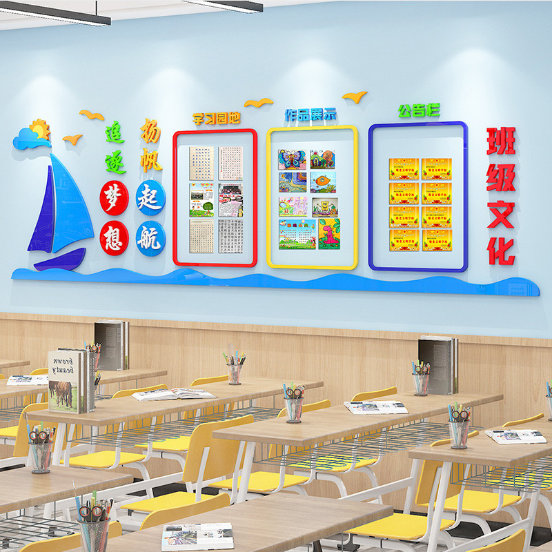 7k 1 pelekat dinding budaya kelas susun atur bilik darjah 3d sekolah ...