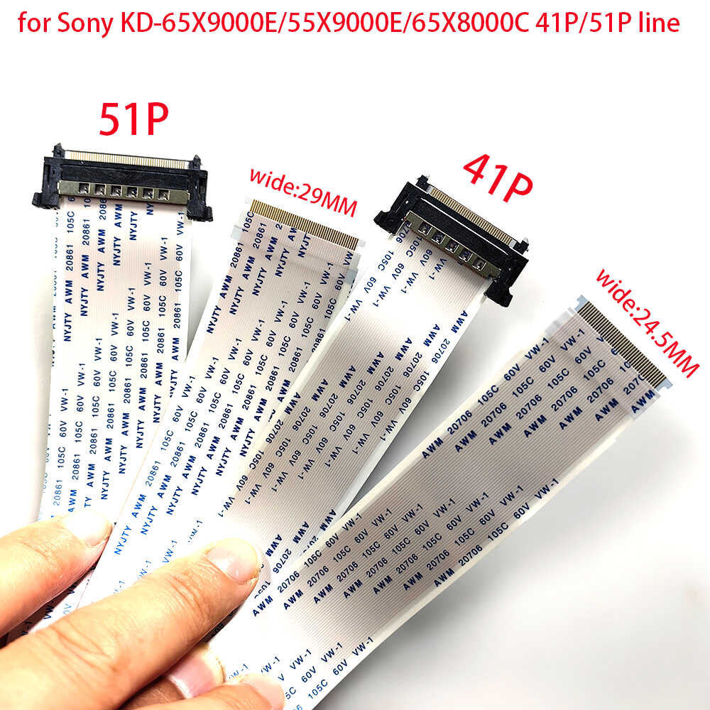 1pcs Suitable for Sony KD-65X9000E/55X9000E/65X8000C Screen Cable 41P ...