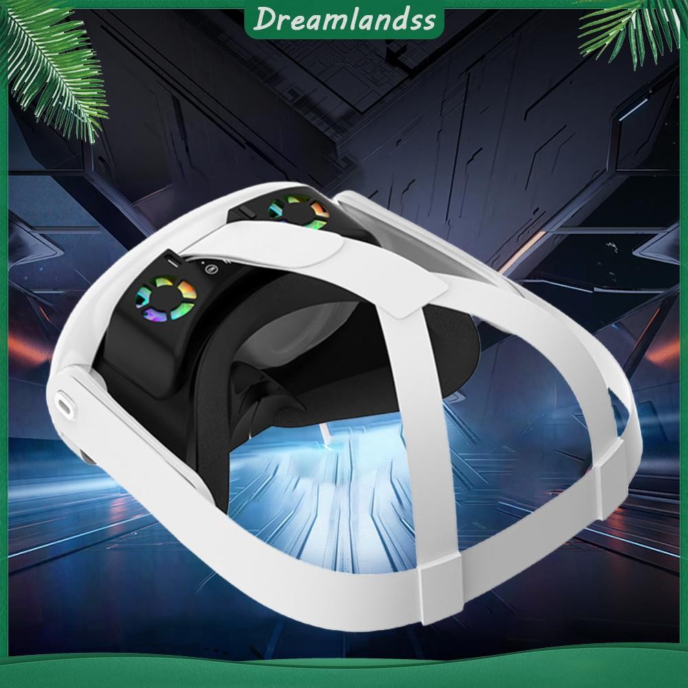 Dreamlandss VR Cooling Fan Face Cover Cool Mask with RGB Light for Meta ...