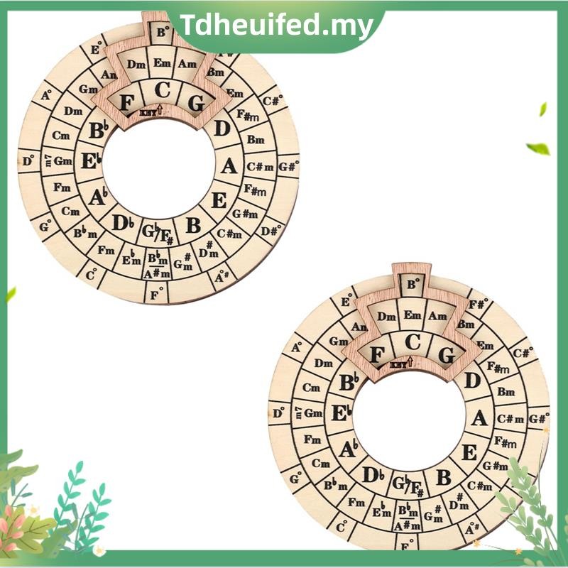 Wooden Melody Tool, Round Circle of Fifths Wheel Melody Chord Tool ...