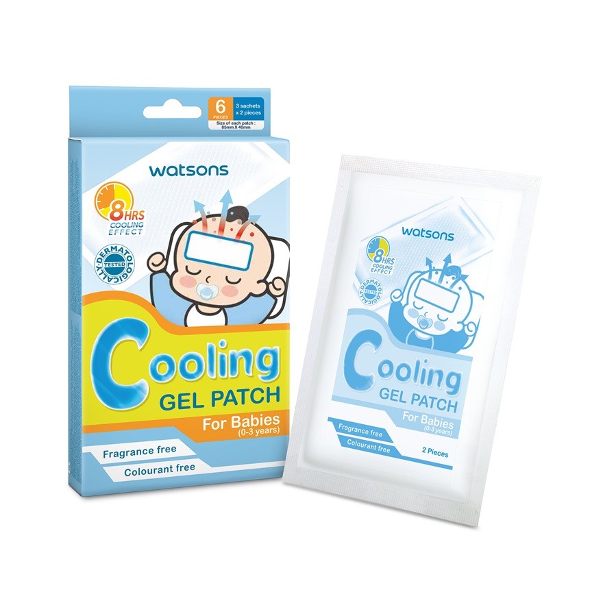 WATSONS Babies Cooling Gel Patch 6s | Shopee Malaysia