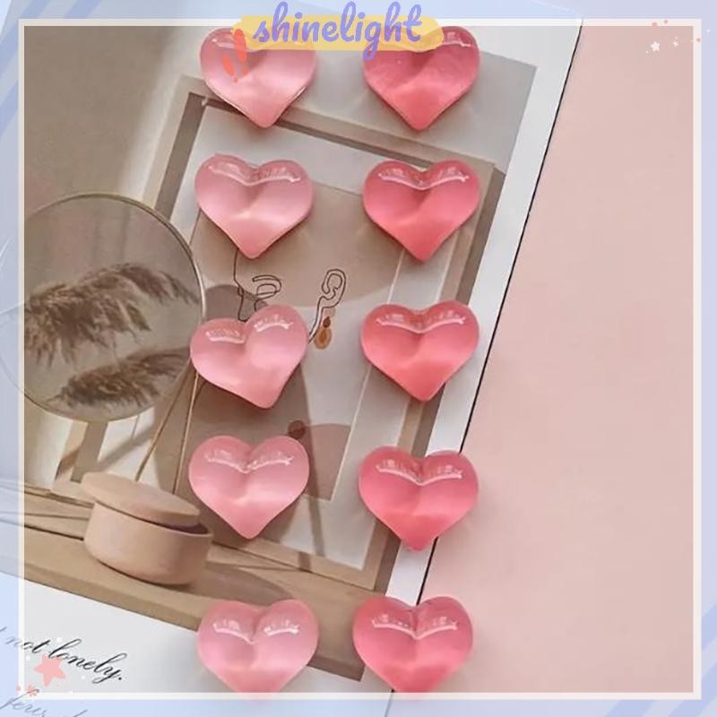 [Shinelight] 6pcs Heart Shaped Refrigerator Magnets Set Strong Plastic ...