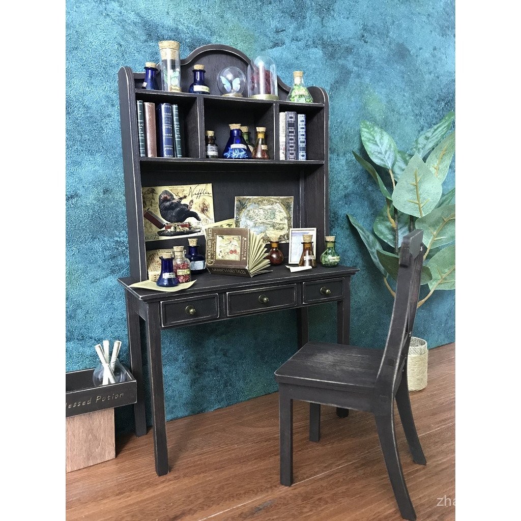 1/6 Skala Kerusi Meja Kit DIY Pakej Bahan OB11 Askar Model Miniatur ...