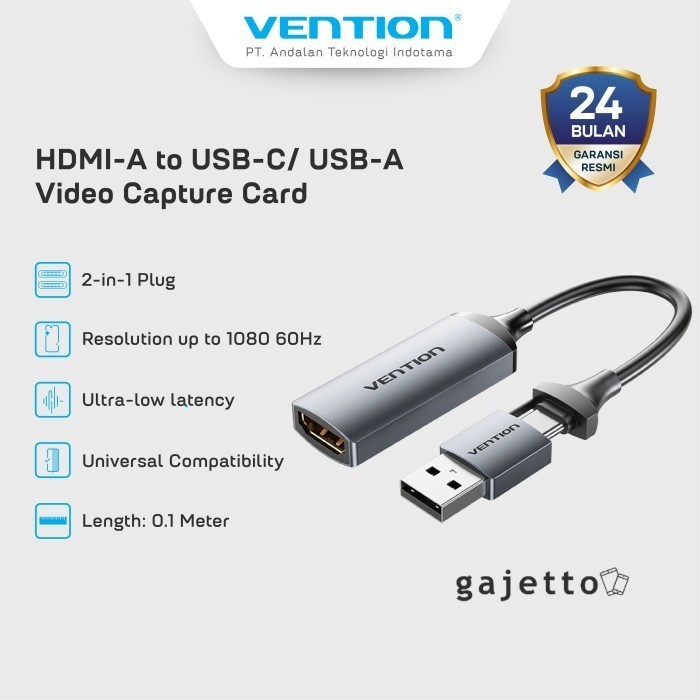 Vention Converter USB to HDMI Video Capture Card - ACWHA [ GJ ...