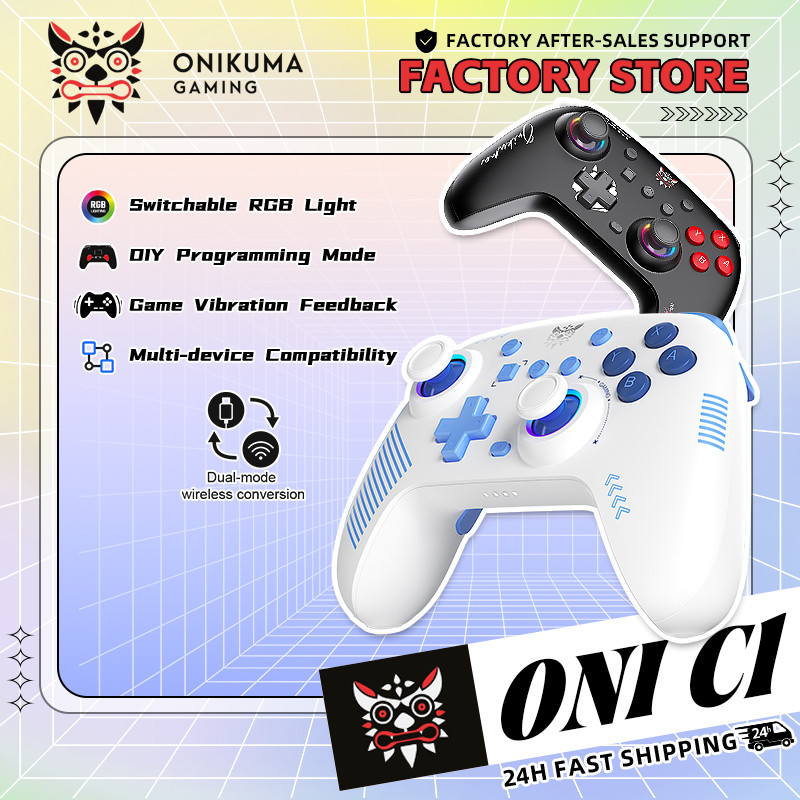 ONIKUMA C1 Bluetooth Gaming Controller Dual-Mode With Gyroscope ...