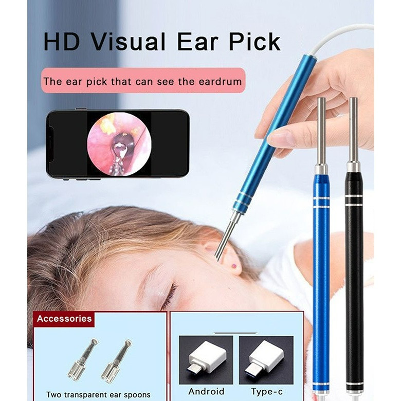 CAMERA Ear Digger Kids/Adult Ear Cleaner Ear Digger Endoscope Ear Pick ...