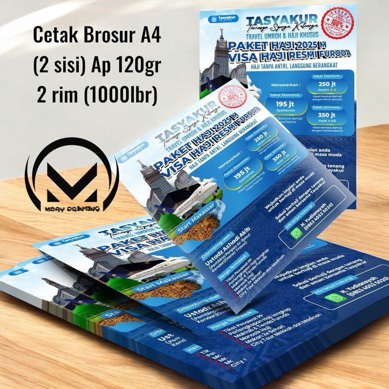 Print A4 Brochures (2 Sides) Art Paper 120gr / 2 rims (1000lbr ...