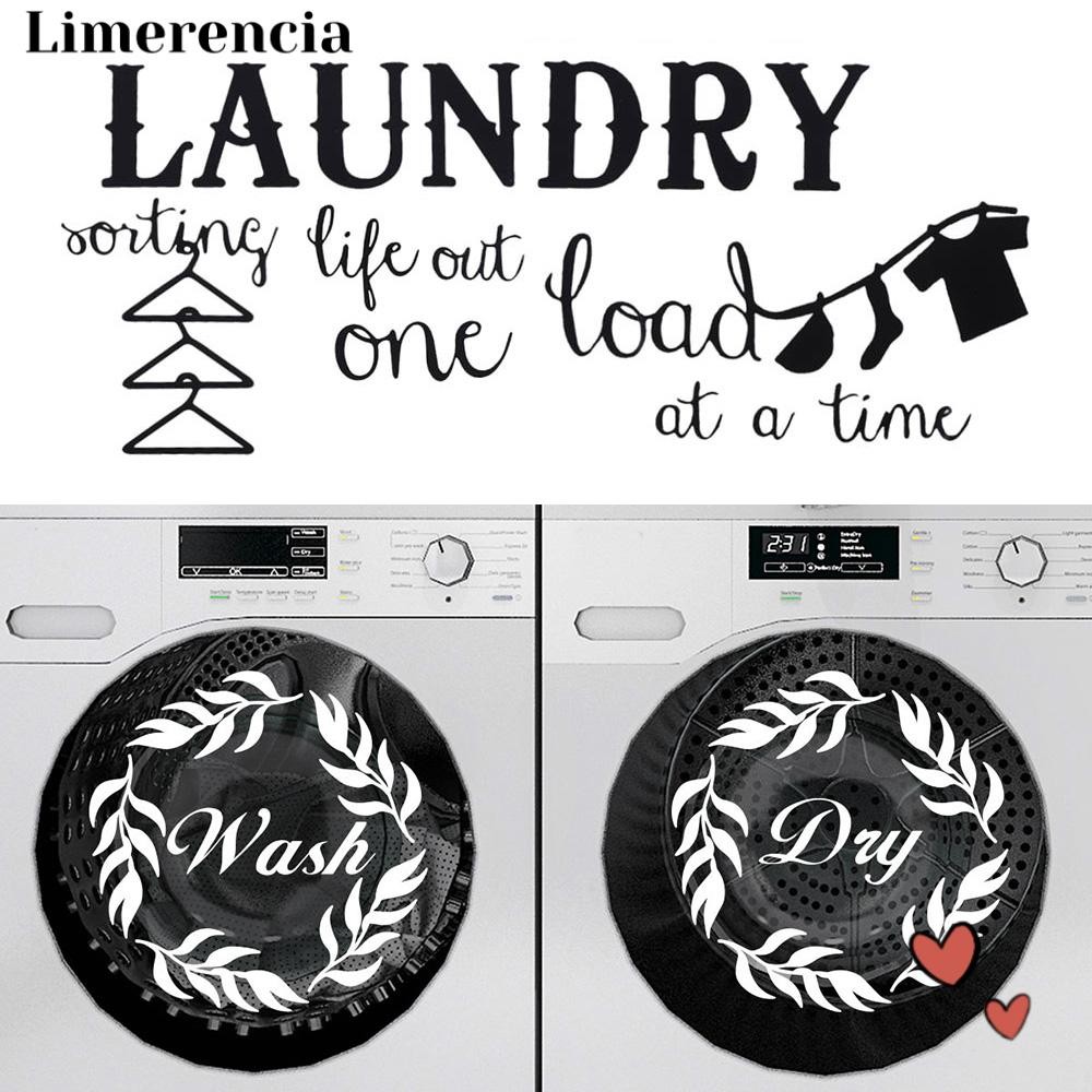 LIMERENCIA Laundry Room Decal Apartment Ornaments Art Symbol Removable ...