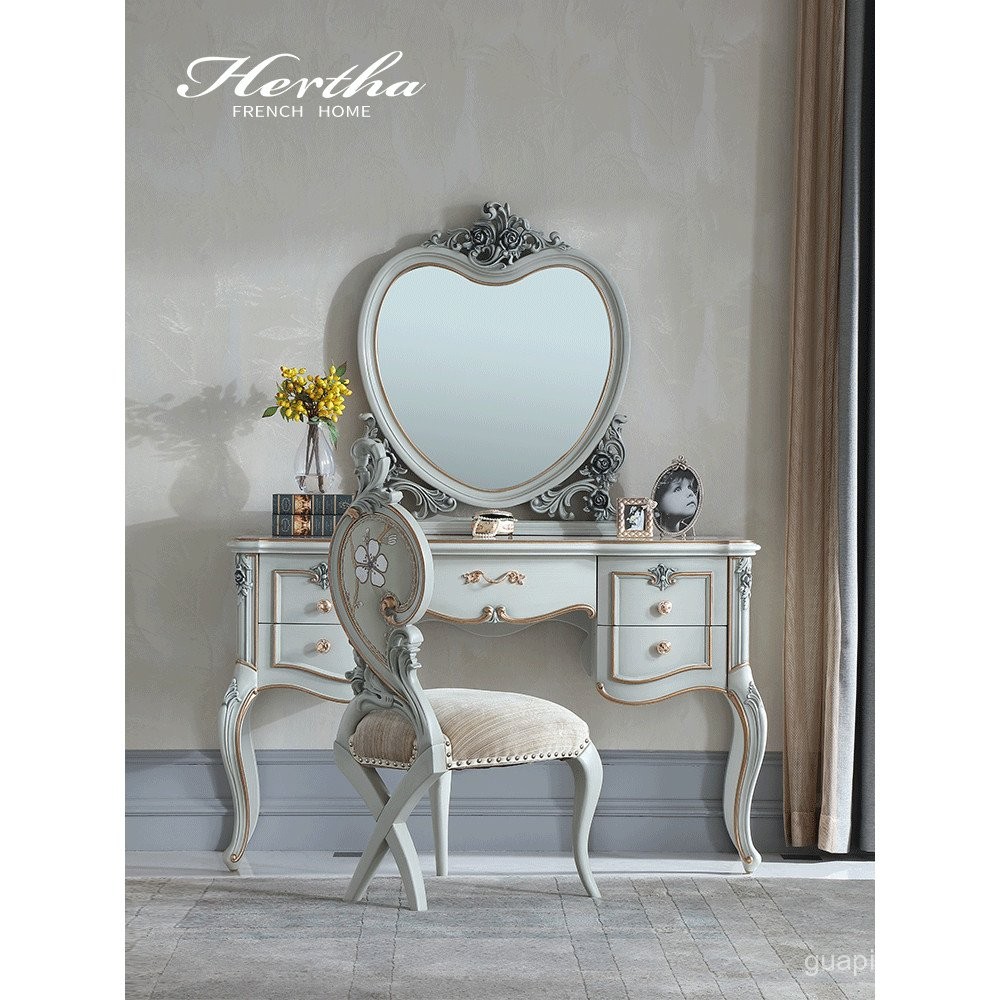 Hesa Palace French Furniture European Solid Wood Hand-Carved Dressing ...
