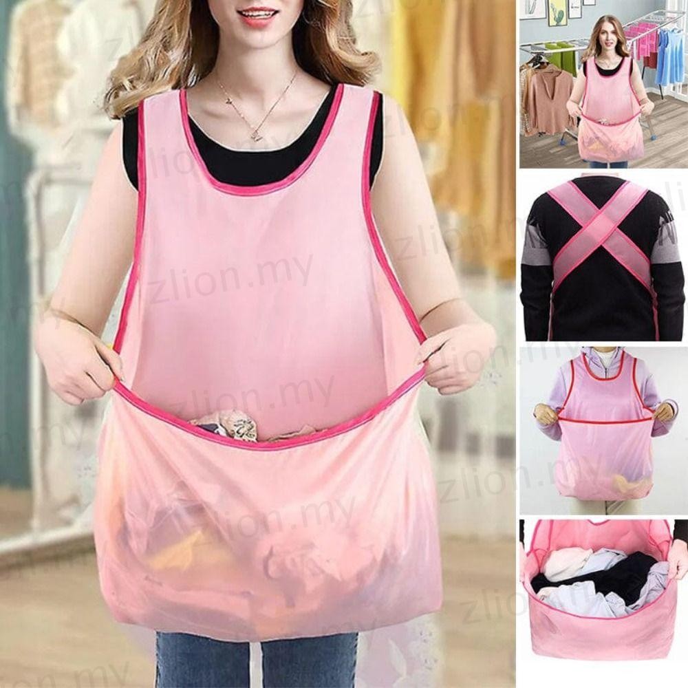 ZLION Wet Laundry Apron, Sleeveless Clothes Drying Tools Portable ...