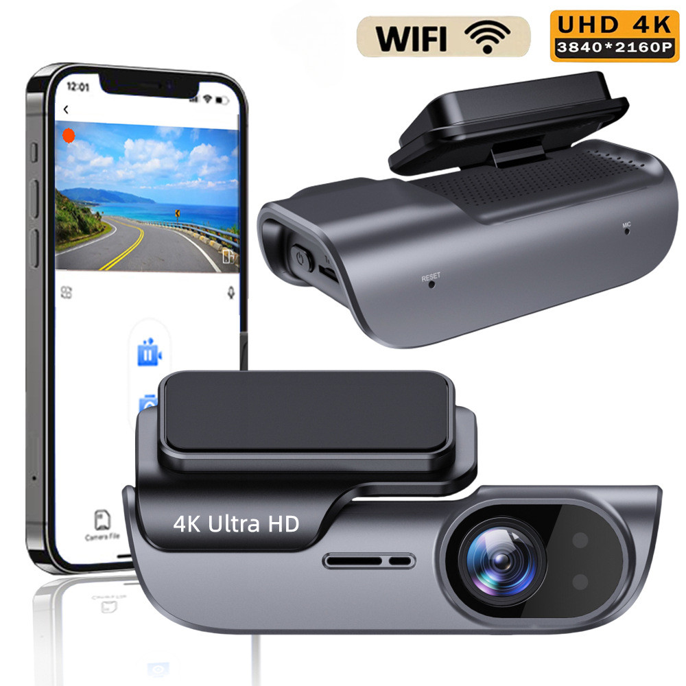 4K 3840*2160P Dash Cam WIFI Car DVR Camera Video Drive Recorder Dashcam ...