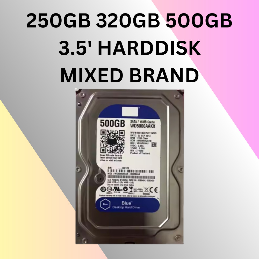 Desktop Harddisk 250GB 320GB 500GB - SATA 3.5 inch - (Mixed Brand ...