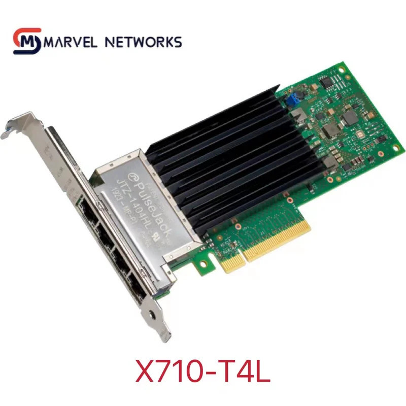 Original 100% 10GbE Quad RJ45 intel X710-T4L network adapter | Shopee ...