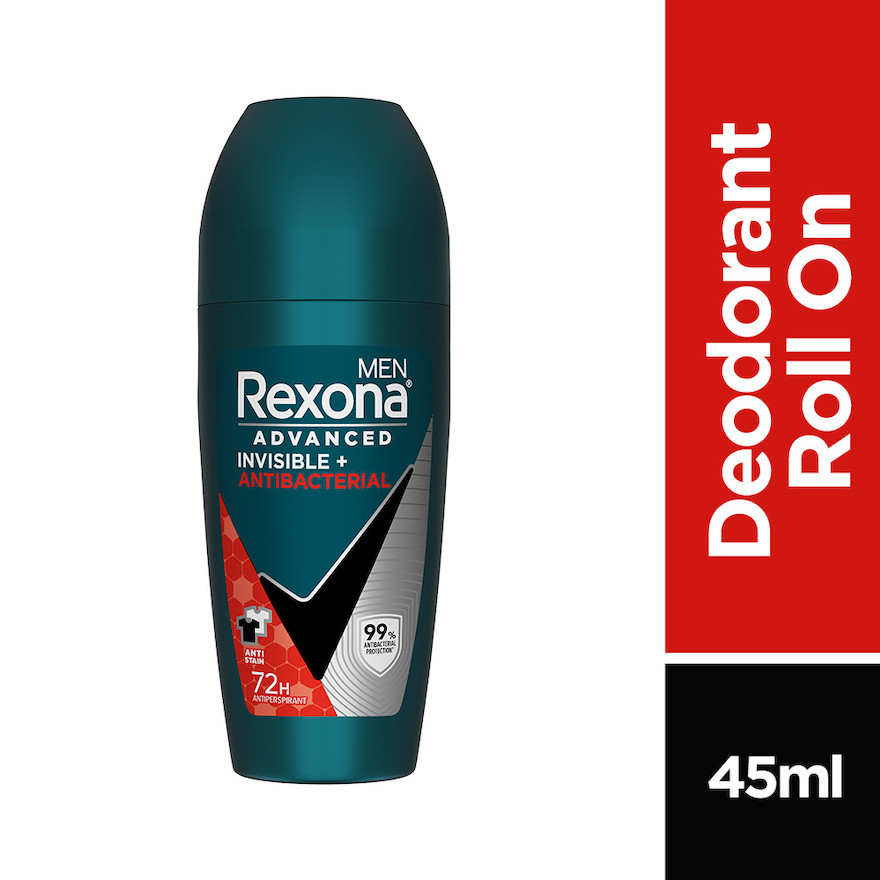 Rexona Invisible Antibacterial Roll On (45ml) | Shopee Malaysia