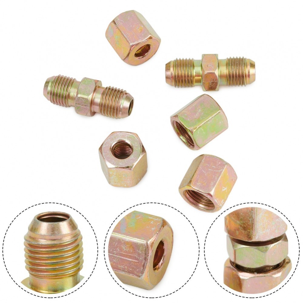 Brake Pipe Unions 10mm X 1mm Connectors Fittings For 3/16\" Pipe ...